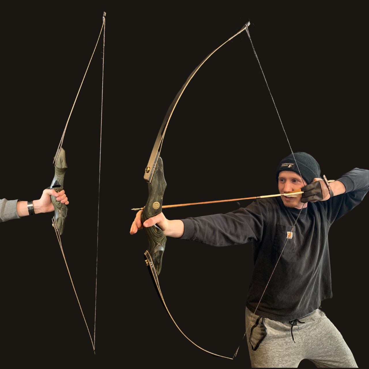The INSPECTED Black Hunter Longbow – Shatterproof Archery